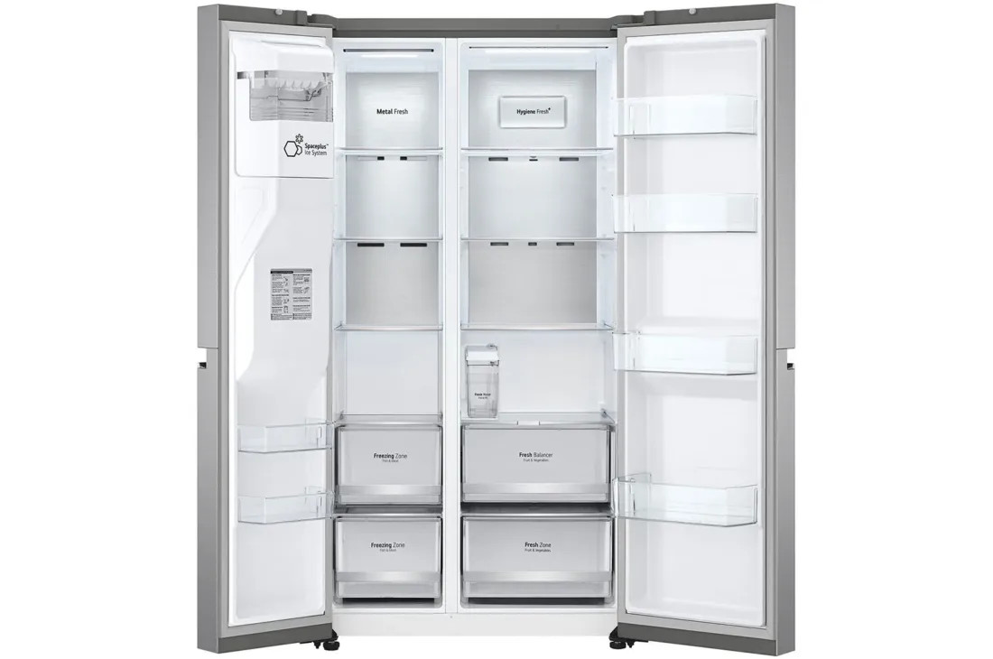 LG 635L Side-by-Side Refrigerator, size 22.4 cubic feet, Smart Inverter ...